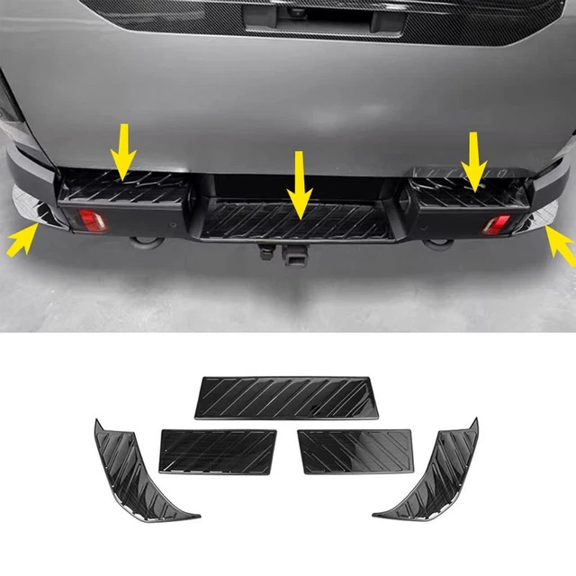 FOR 2025-2026 KIA TASMAN Black steel Rear Bumper External Sill Guard ...