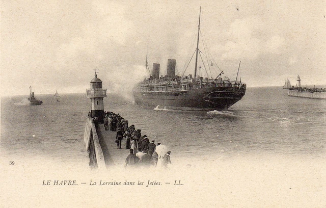 CPA -LE HAVRE- La Lorraine dans les Jetées EUR 1,50 - PicClick FR