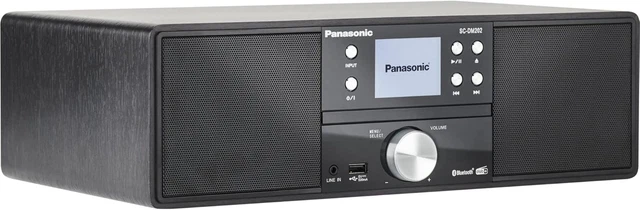 PANASONIC SC-DM202EG-K COMPACT Micro Hi-Fi Stereo System with CD, DAB+ ...