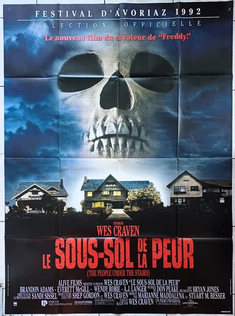 AFFICHE CINÉMA FILM LE SOUS SOL DE LA PEUR Wes Craven - 120 x 160 cm ...