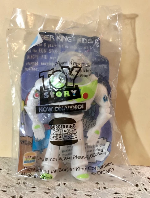TOY STORY BUZZ Lightyear Figurine Burger King Kids Club 1995 Disney ...