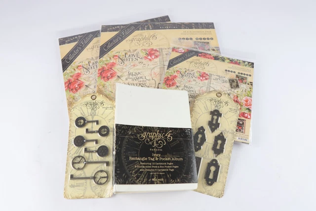 GRAPHIC 45 PAPERCRAFT Bundle - Papers, Pocket Album & Keys - Lot 1517 £ ...