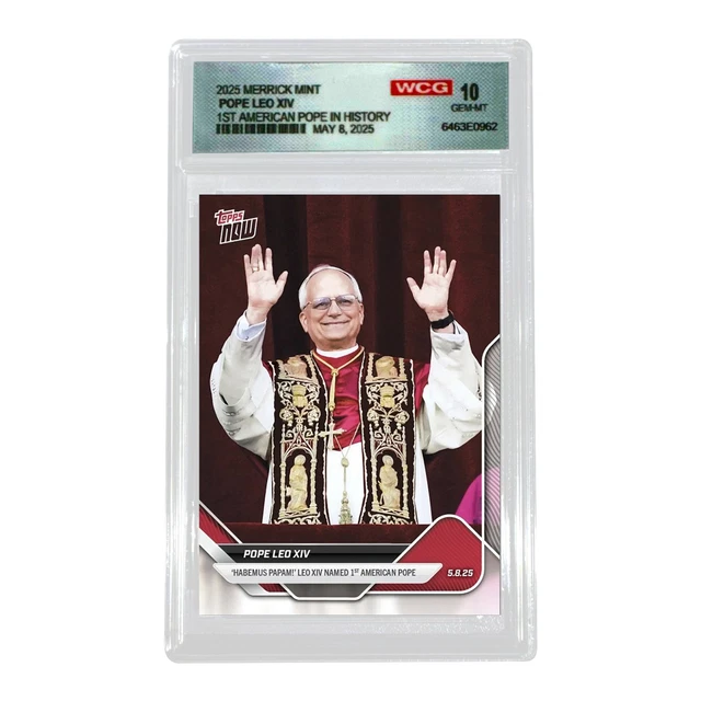 POPE LEO XIV 1st American Catholic Pope 2025 Topps NOW Card POPE £9.17 ...