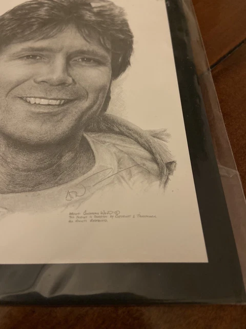 CLIFF RICHARD PENCIL Drawing Print Jonathan Wood Collection A6 130 x ...