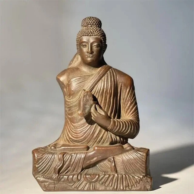 ANCIENNE SCULPTURE CHINOISE de Bouddha en bronze, statue d'art asiatique... EUR 141,98 - PicClick FR