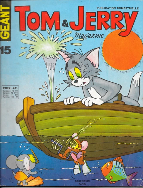 TOM & JERRY Magazine Giant New Series #15 - Edition - August 1973 - BE ...