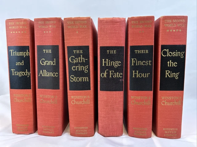 THE SECOND WORLD War Winston Churchill Complete 6 Volume Set 1948-1953, WWII £34.93 - PicClick UK