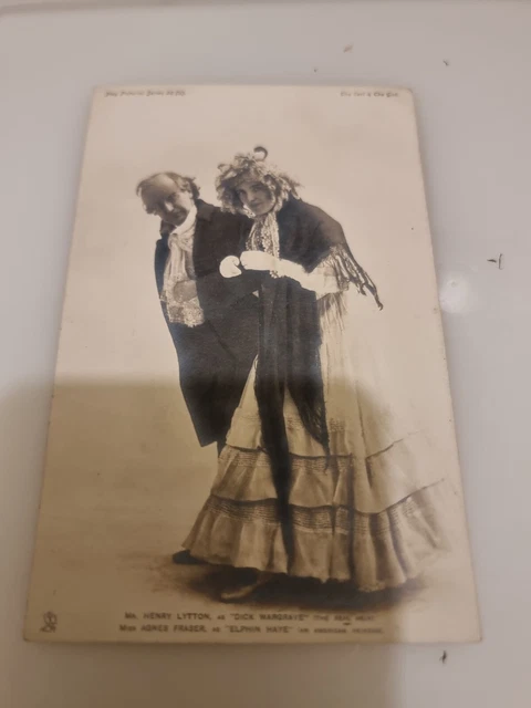 POSTCARD. ACTOR ACTRESS. Henry Lytton. Agnes Fraser. c1910's. Vintage EUR 4,83 - PicClick FR
