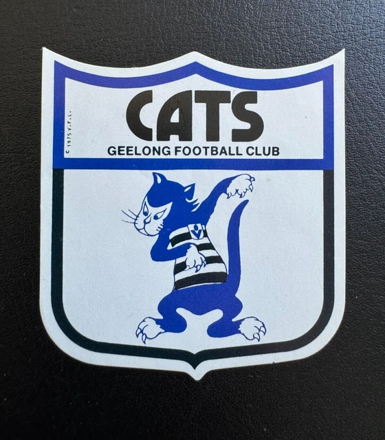 1975 VFL VINTAGE Club Logo Sticker - Geelong Cats $7.00 - PicClick AU