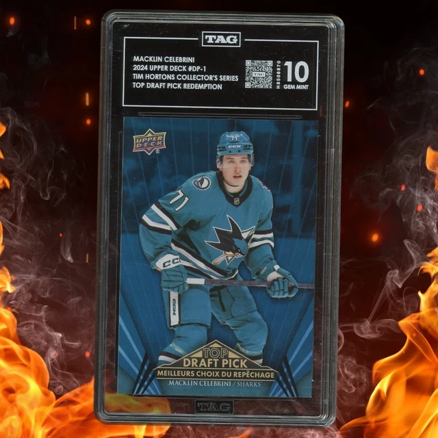 2024-25 UD TIM Hortons MACKLIN CELEBRINI Top Draft Pick TAG 10 #DP-1 ...