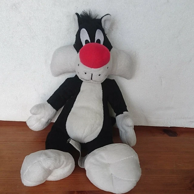 Vintage 00s Looney Tunes Sylvester The Cat Warner Bros Soft Toy Plush 3423