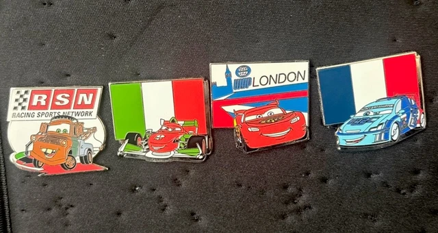 DISNEY CARS RSN Mater Truck Racing Sports Network (2011) W/ 3 Cars ...