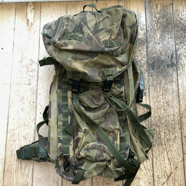 BRITISH ARMY PLCE DPM IRR BERGAN BERGEN 120l RUCKSACK Long back £30.00 ...