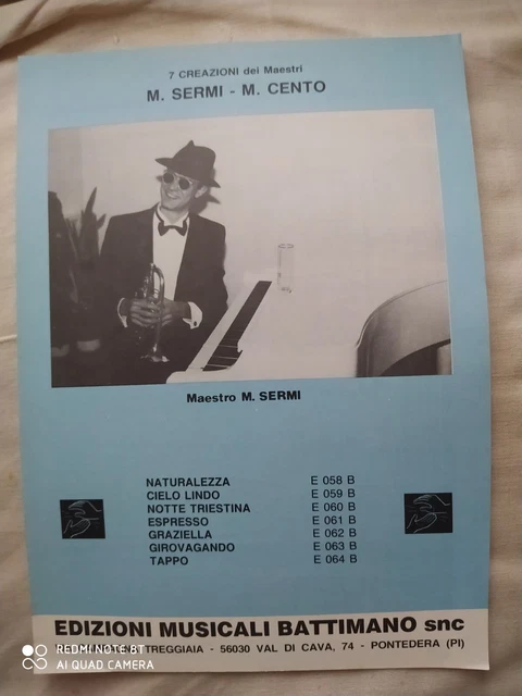 M. SERMI - M. Cento - Fascicolo 7 Spartiti - 1987 - Ed. Battimano - Pontedera EUR 6,00 - PicClick IT