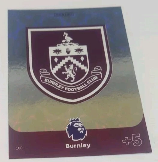 BADGE BURNLEY TEAM CREST PANINI ADRENALYN XL Premiur League 2024 #100 ...