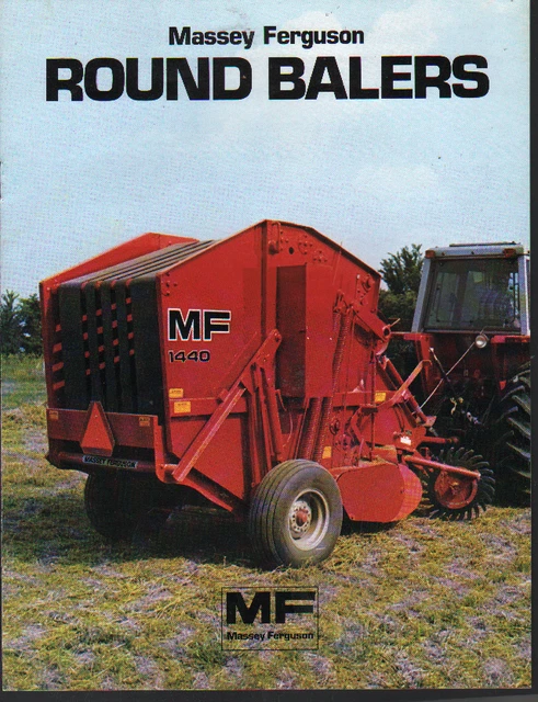 1984 MASSEY FERGUSON Tractor Round Balers Brochure Leaflet £8.50 - PicClick UK