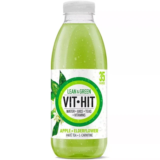 24X 500ML VIT HIT Drink - Energy Boost, Lean & Green, Vitamin Water ...