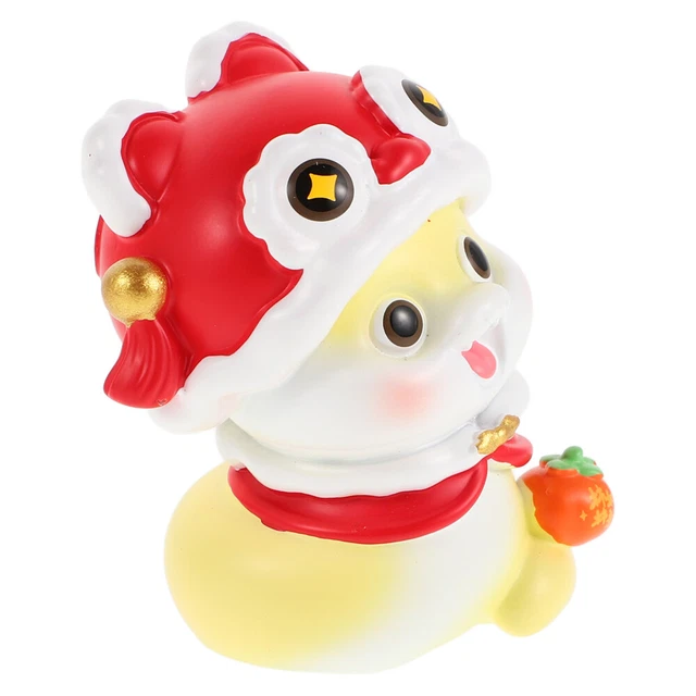CHINESE SNAKE FIGURE Lunar New Year 2025 Snake Fortune Resin Mini ...
