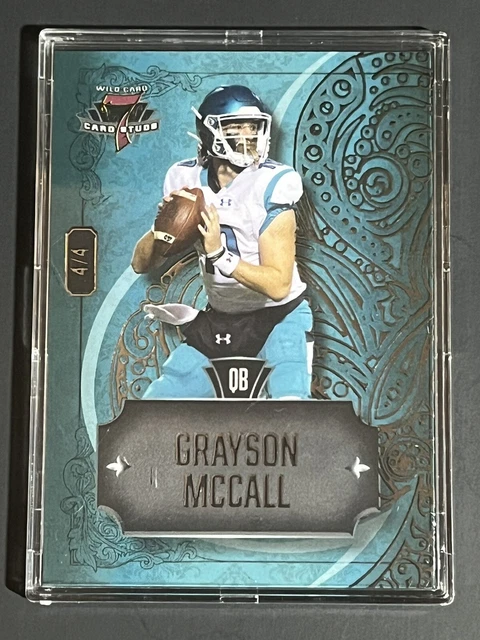 2023 GRAYSON MCCALL Rookie Wild Card 7 Card Studs 4/4 Coastal Carolina🔥 ...