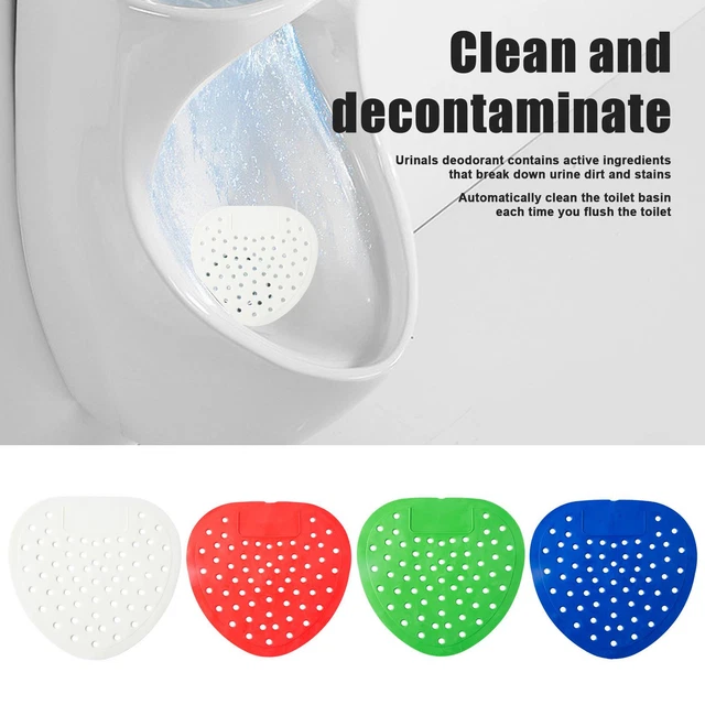 10X BATHROOM URINAL Screens Deodorizer Anti Splash Urinal Mats Odor ...