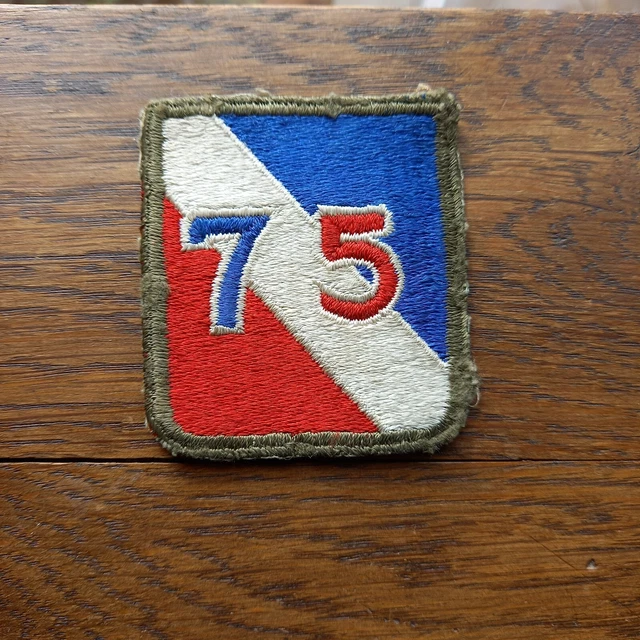 US WW2 - Patch 75 th INFANTRY DIVISION , BULGES , Original d'époque ...