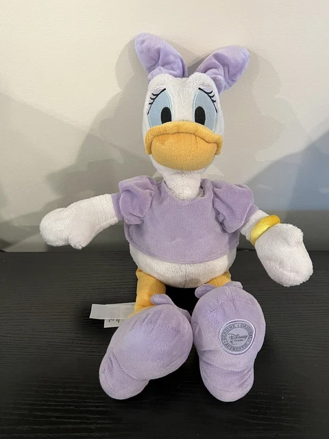 DISNEY STORE ORIGINAL Daisy Duck Plush Toy Stuffed Animal Doll Purple £ ...