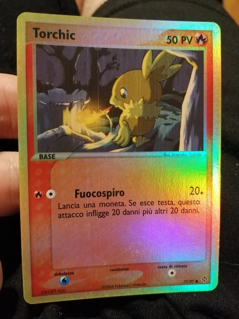 LOTTO CARTA POKEMON Torchic EX Drago 77/97 Reverse Holo Excellent Ita ...