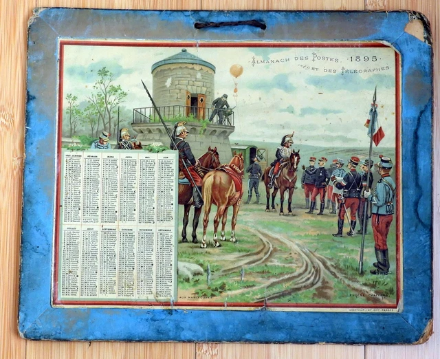 RARE CALENDRIER - Almanach Des Postes Et Des Telegraphes 1895 "Aux ...