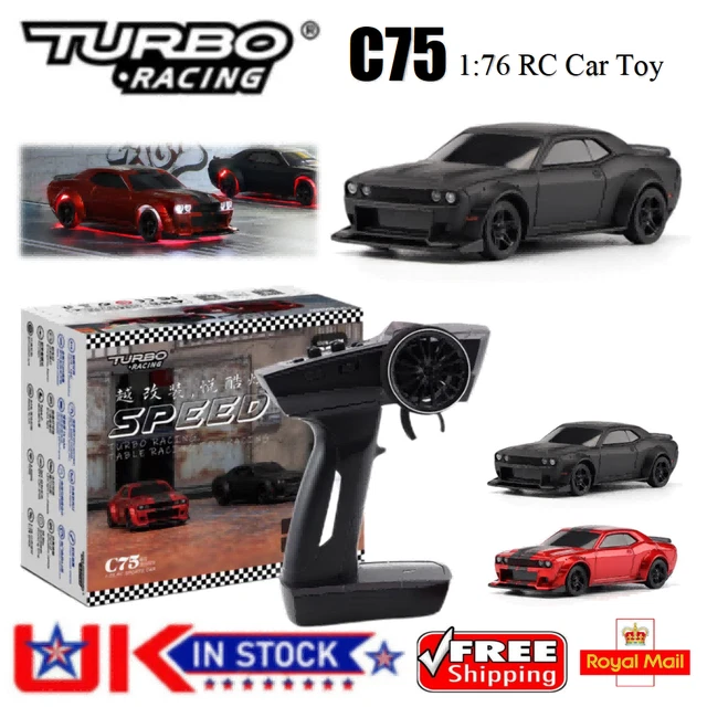 TURBO RACING 1:76 C75 Road Radio-Controlled Car Mini Full Scale Car Toy ...