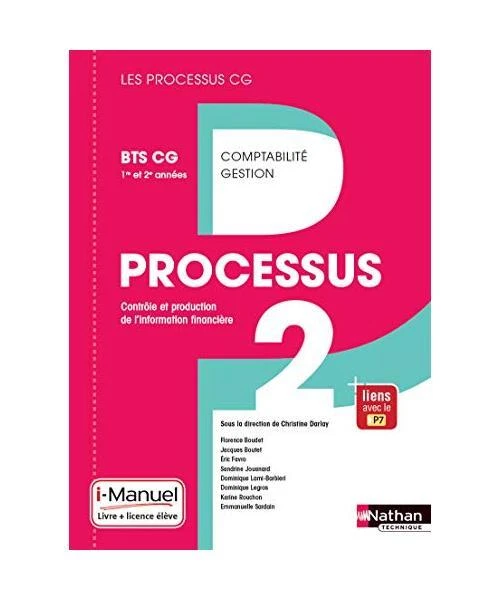 PROCESSUS 2 BTS CG 1ère et 2ème années (Les Processus CG) Livre + licence él EUR 34,40 - PicClick FR