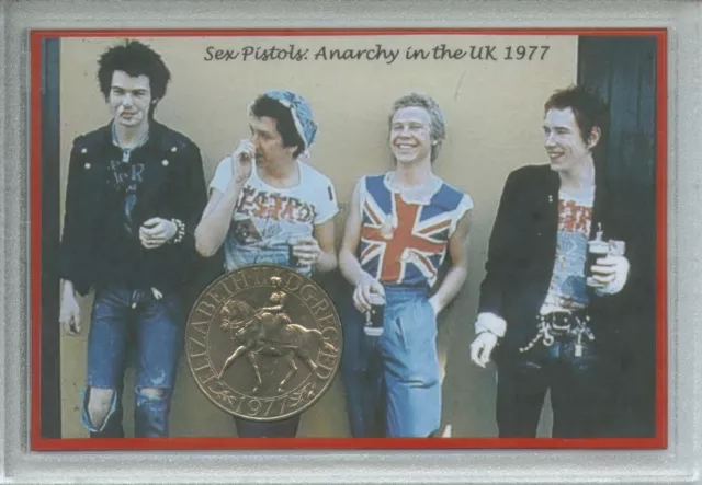 The Sex Pistols Anarchy In The Uk Punk Rock Rocker Retro Fan T Coin