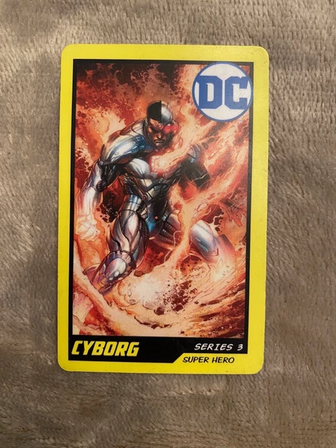 DC COMICS ARCADE Coin Pusher Card Series 3 CYBORG Hershey Park Barcoded ...