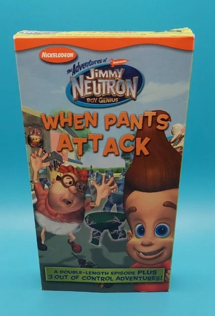 ADVENTURES OF JIMMY Neutron When Pants Attack (VHS, 2003) Nickelodeon ...
