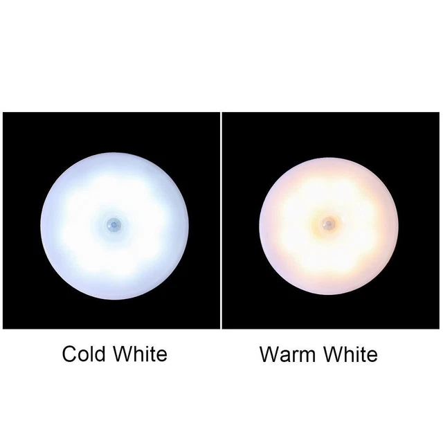 RECHARGEABLE MOTION SENSOR LED Wireless Night Light Human Body ...