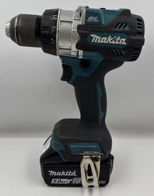 MAKITA DHP486 18V Brushless Heavy Duty Combi Drill With 5.0Ah Battery £ ...