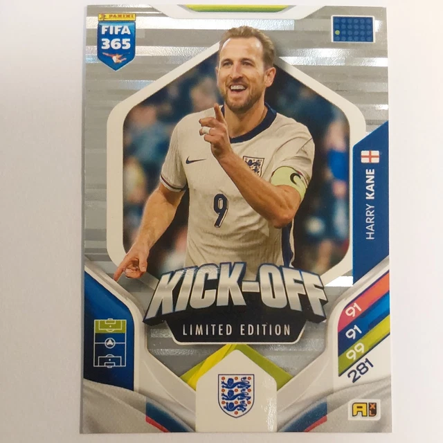 PANINI FIFA 365 Adrenalyn XL 2026 Harry Kane Kick Off Limited Edition ...