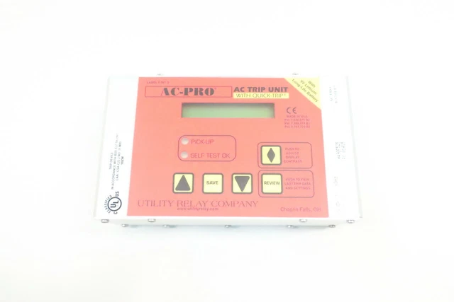 UTILITY RELAY COMPANY B521H-P2 Ac-Pro AC Scatto Unità EUR 374,36 ...