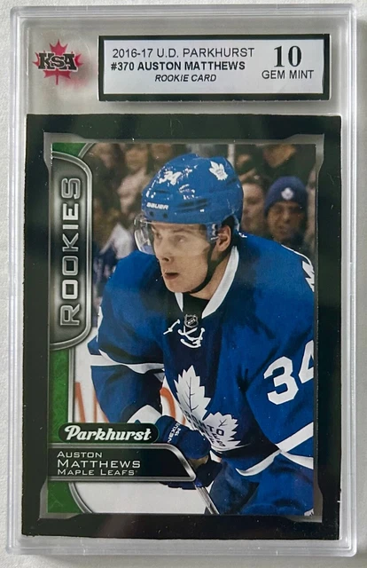 2016-17 UD PARKHURST Auston Matthews ROOKIE CARD #370 KSA 10 Gem Mint ...