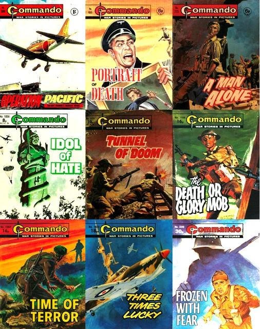 COMMANDO COMICS - 600+ Issues from the 1960s-1980s On 5 PC DVD-R Discs ...