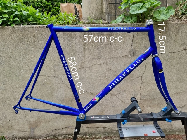 PINARELLO SESTRIERE FRAME - 57 cm - Vintage Italian Steel Bicycle Frame ...