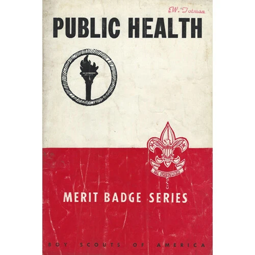 PUBLIC HEALTH MERIT Badge Pamphlet - 1945 June Printing - 10000645 £5. ...
