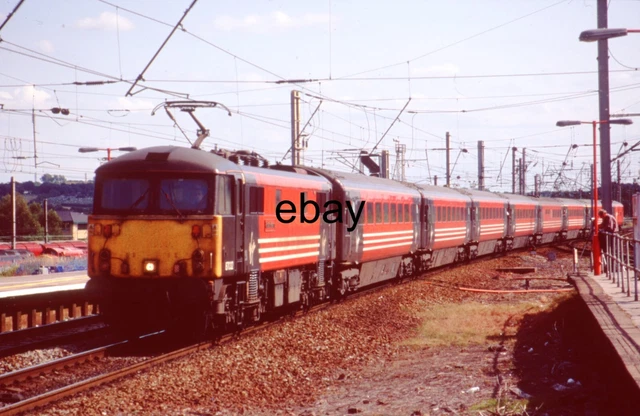 35MM RAILWAY SLIDE - Virgin Electric Loco Class 87. 87032 @ Warrington ...