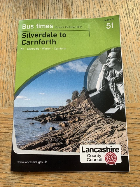 SILVERDALE - CARNFORTH bus rte 51 Oct 2021 ed: Lancs CC/Stagecoach ...