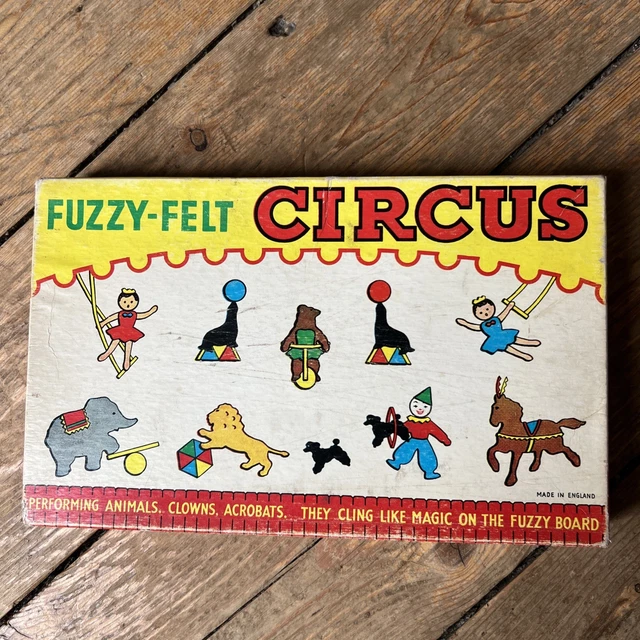 VINTAGE FUZZY-FELT CIRCUS SET USED CONDITION - 1960’s £10.78 - PicClick UK