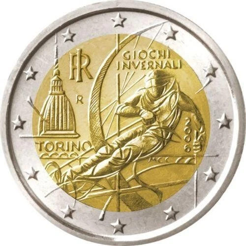 PIÈCE COMMÉMORATIVE 2 euro Italie 2006 " Jeux Olympiques d'hiver de ...
