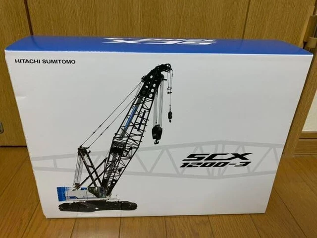 HITACHI SUMITOMO 1/50 Scale Model Scx1200-3 Crawler Crane Unused Japan ...