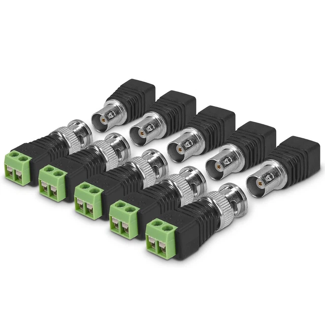 5X BNC STECKER Adapter Set Buchse Terminal Block Steckverbinder BNC ...