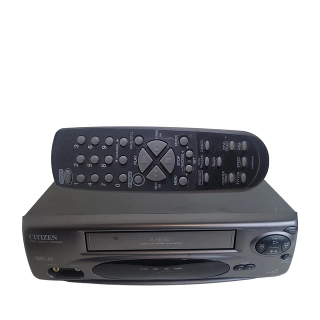 CITIZEN JVHS3989B VHS VCR VHS Player Recorder With Remote Video ...