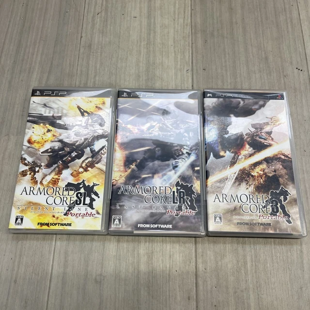 ARMORED CORE 3 Silent Line Last Raven PSP Set Japanese Ver. used "very ...