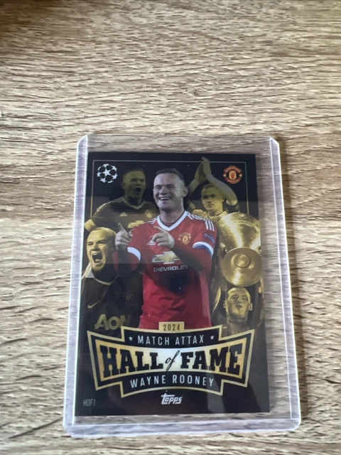 HALL OF FAME Wayne Rooney Match Attax 2024/2025 Manchester United 24/25 ...